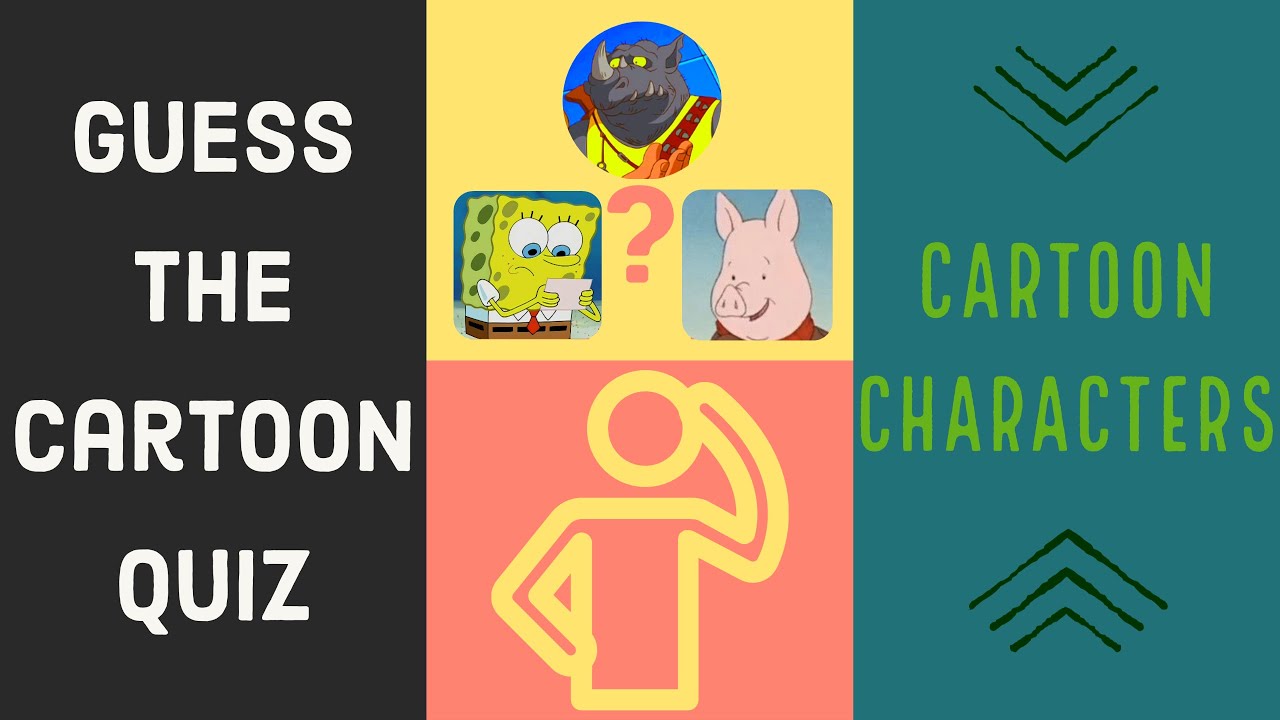 Guess The Cartoon Character! | Cartoon Characters Quiz! - YouTube