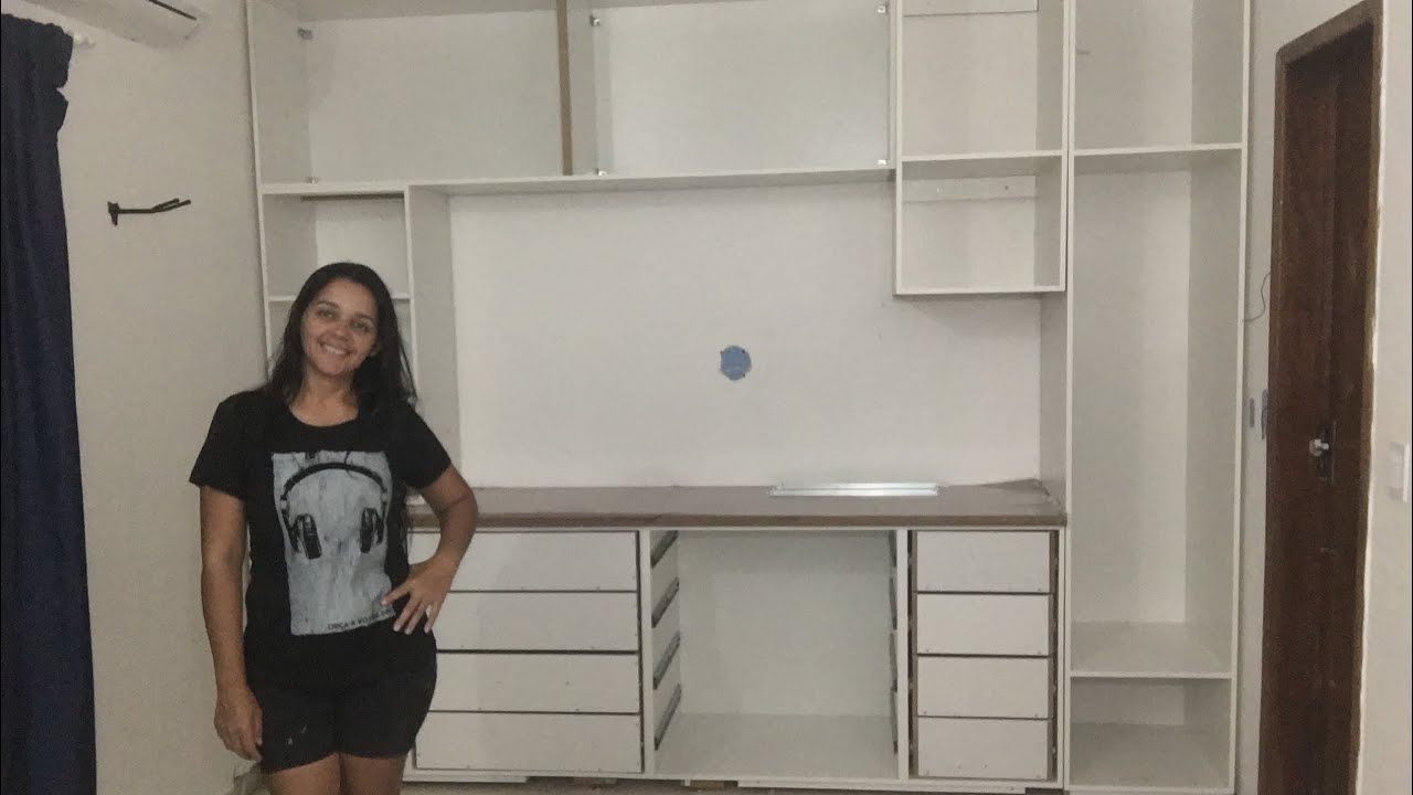 Como fazer um guarda roupas e cômoda parte 2 - YouTube