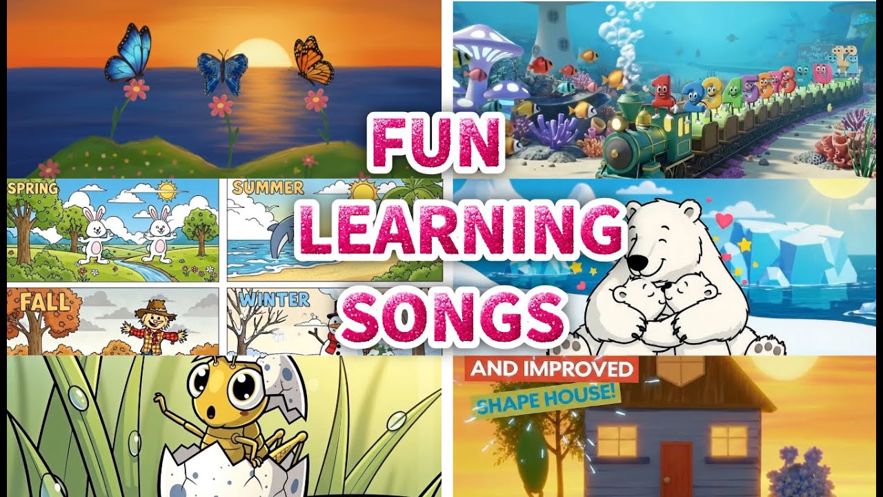 FUN LEARNING SONG MIX - YouTube