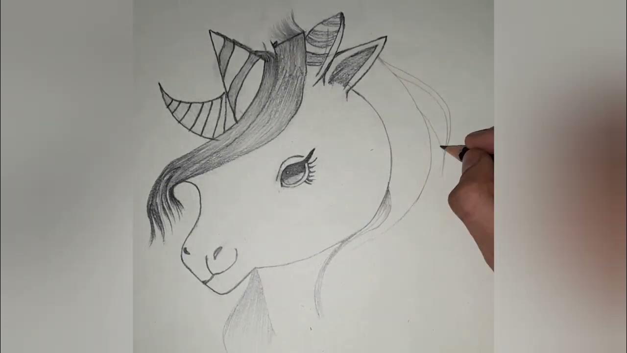 Unicorn pencil drawing tutorial | How to draw unicorn | pencil drawing ...