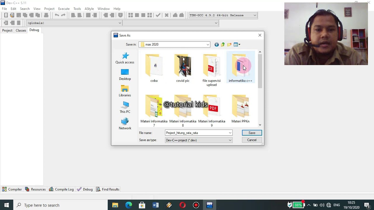 MEMBUAT PROGRAM MENGHITUNG RATA RATA MENGGUNAKAN DEV C++ BAGIAN 1 - YouTube