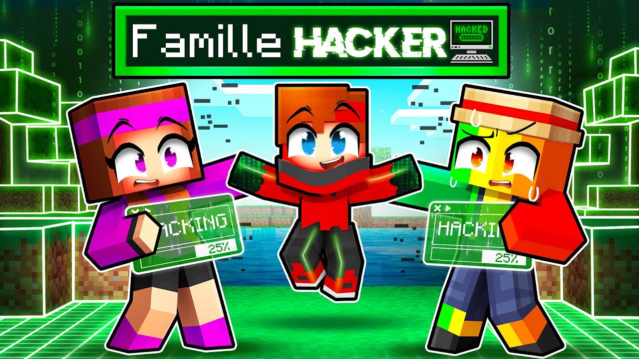 Adopté par une Famille de HACKERS sur Minecraft ! - YouTube
