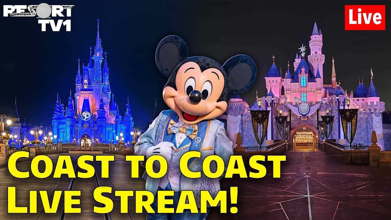 🔴Live: Coast to Coast Walt Disney World and Disneyland Live Stream - 5 ...