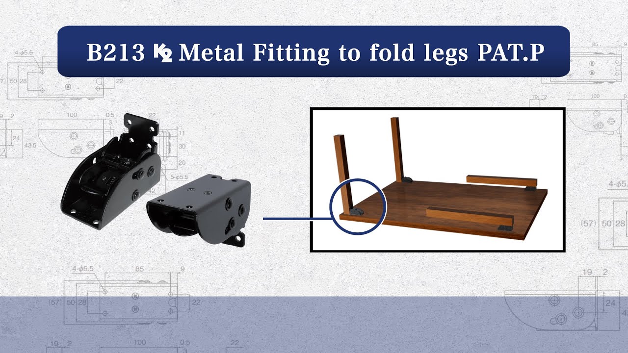 K2 Metal Fitting to fold legs PAT.P【B213】Assembly Video - YouTube