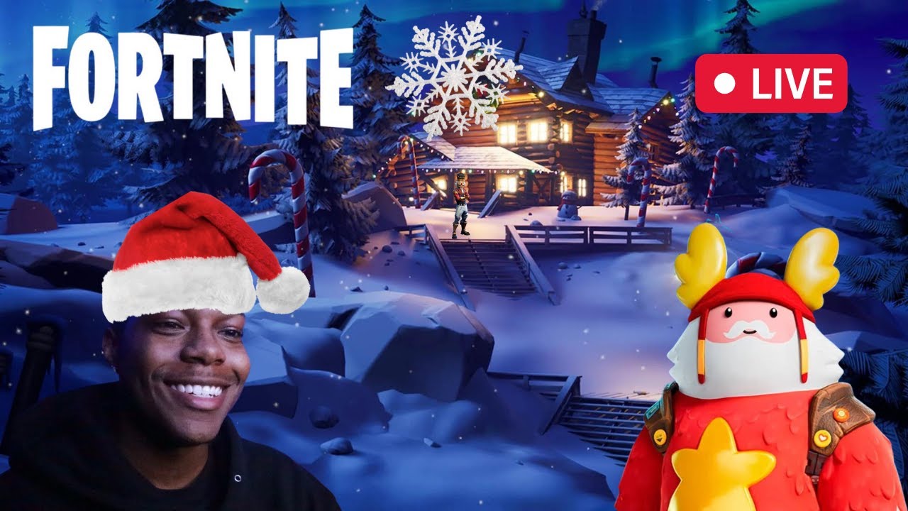 🔴 LIVE - DAY 3 OF FORTNITE WINTERFEST 🎄🎁 - YouTube