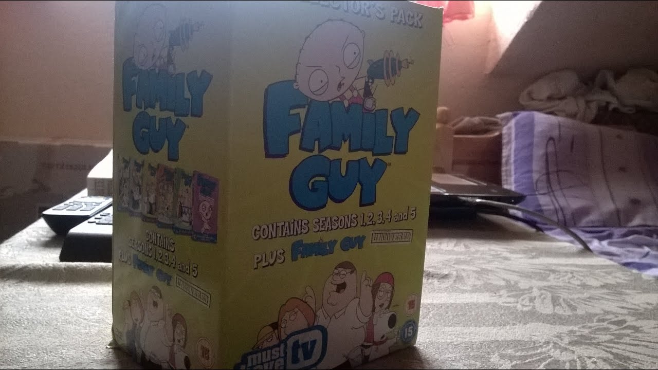 Family guy seasons 1-5 DVD Box Set - YouTube