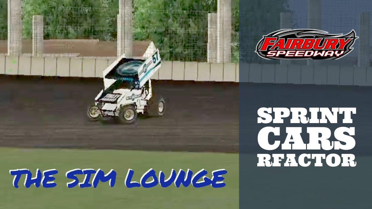 RFactor 410 sprint Cars @ Fairbury - YouTube