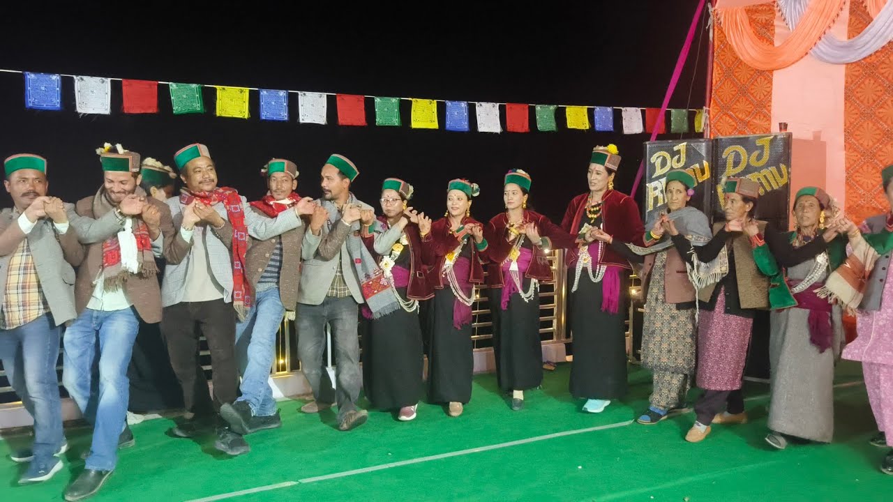 kinnaur labarang to giabong marriage live show - YouTube