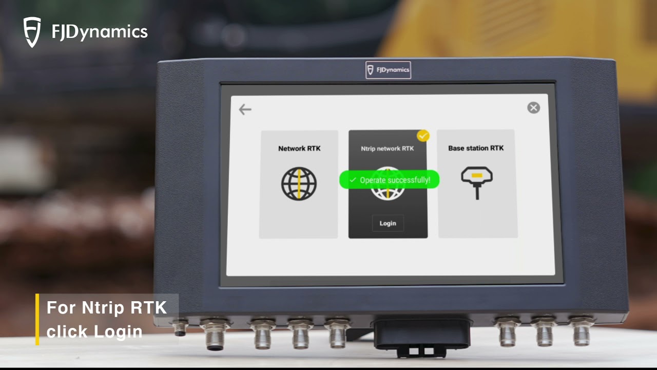 【Excavator Guidance System】RTK Connection - YouTube