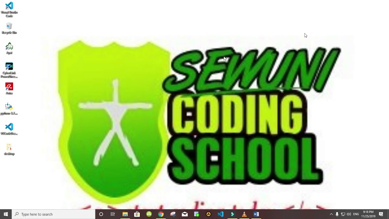 SEWUNI PYTHON LESSON 1 - YouTube