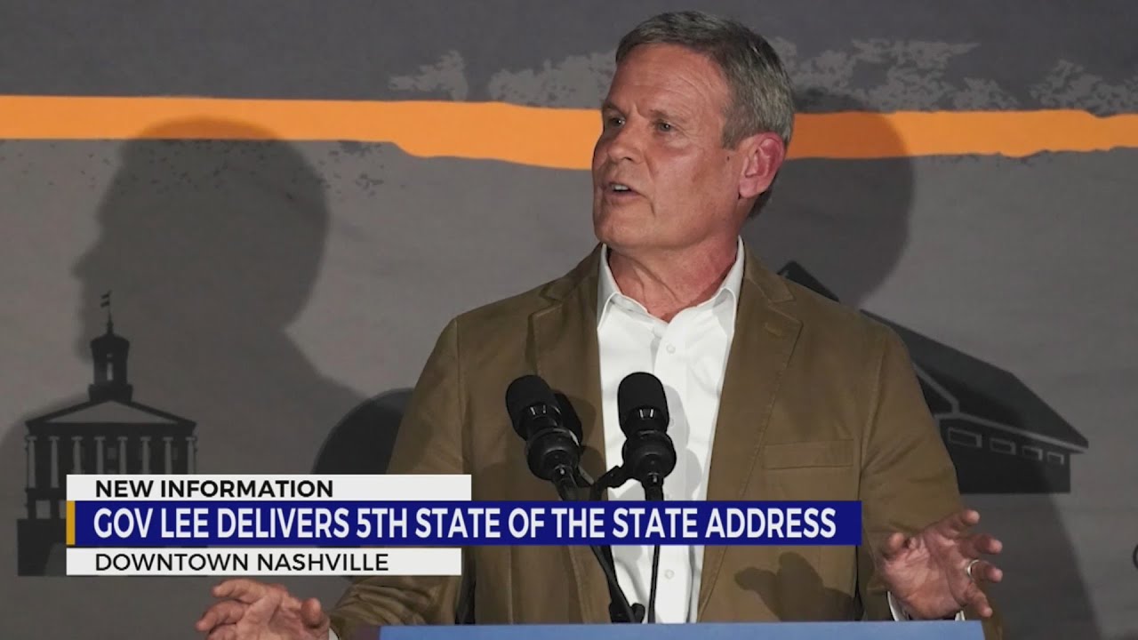 Gov. Lee to deliver 5th State of the State address - YouTube