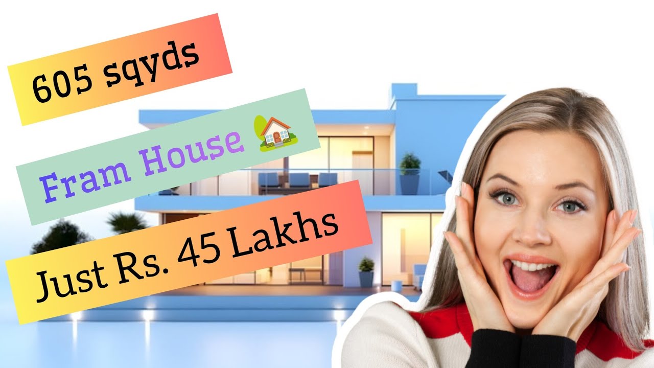 605 Sq.Yards Fram House 🏡 Rs.45 Lakhs only .One Time Investment Life ...