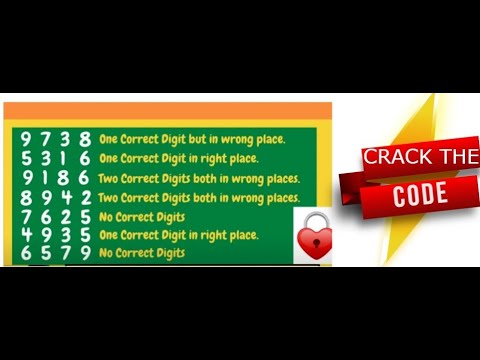 Crack the 4 digit code Solution - YouTube