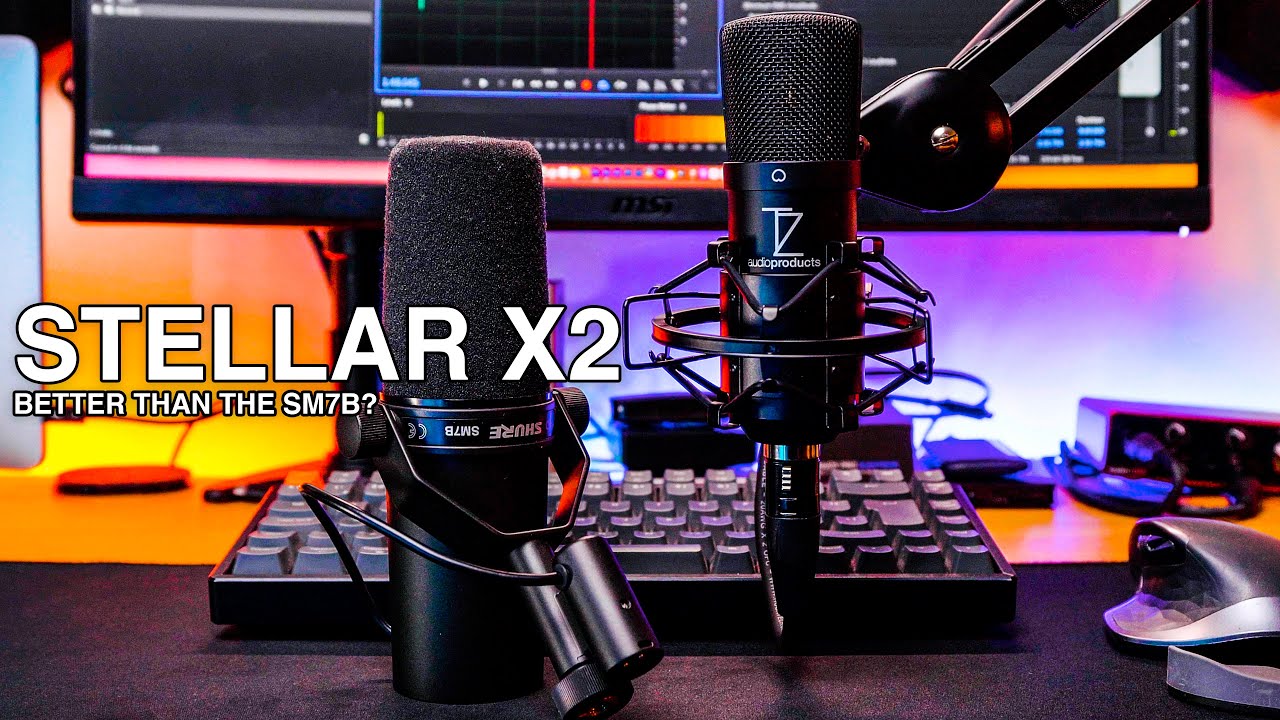 TechZone Stellar X2 Microphone Review - Better than the SM7B? - YouTube