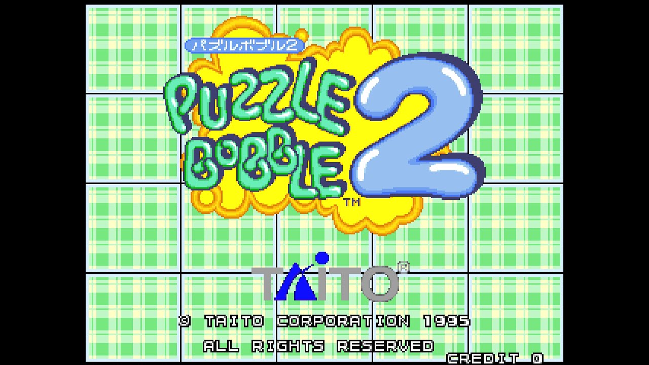 Puzzle Bobble 2 - 2 Players (Arcade) - YouTube