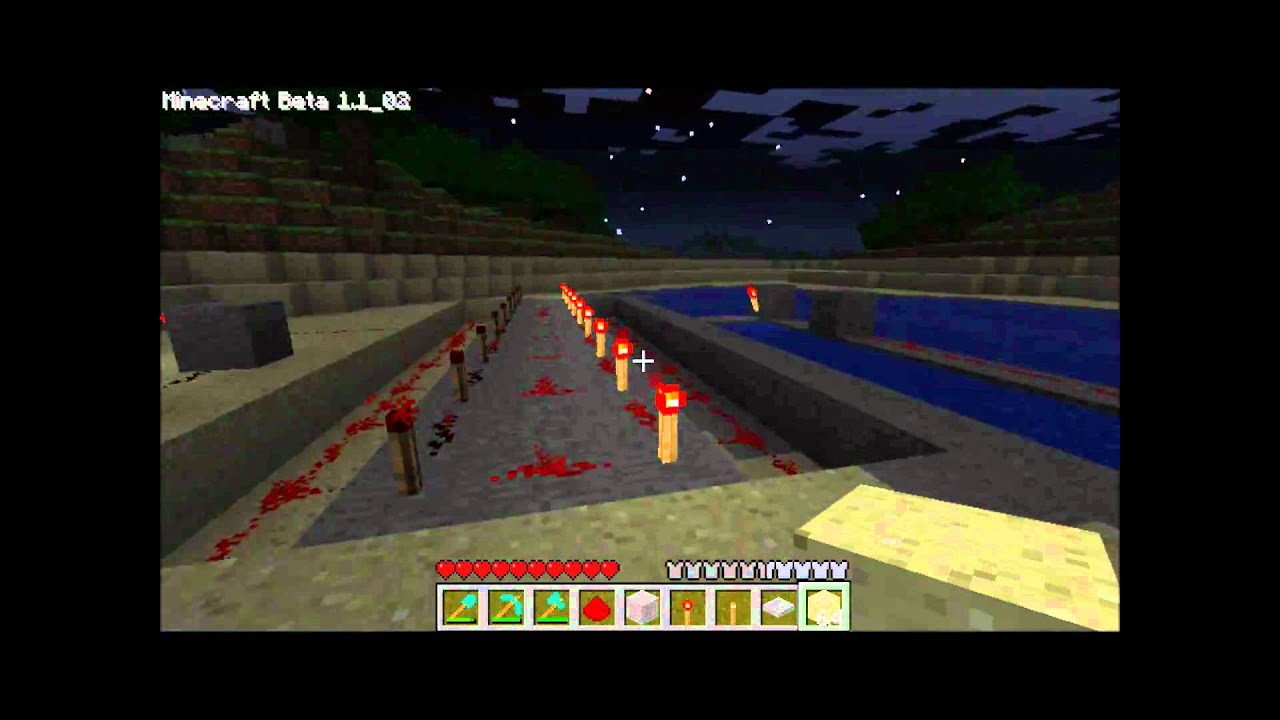 Minecraft: Blinking Redstone Bridge - YouTube