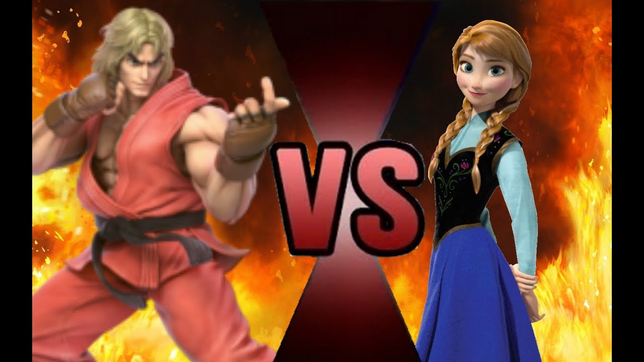 MUGEN - Ken vs Anna (Street Fighter x Frozen) - YouTube