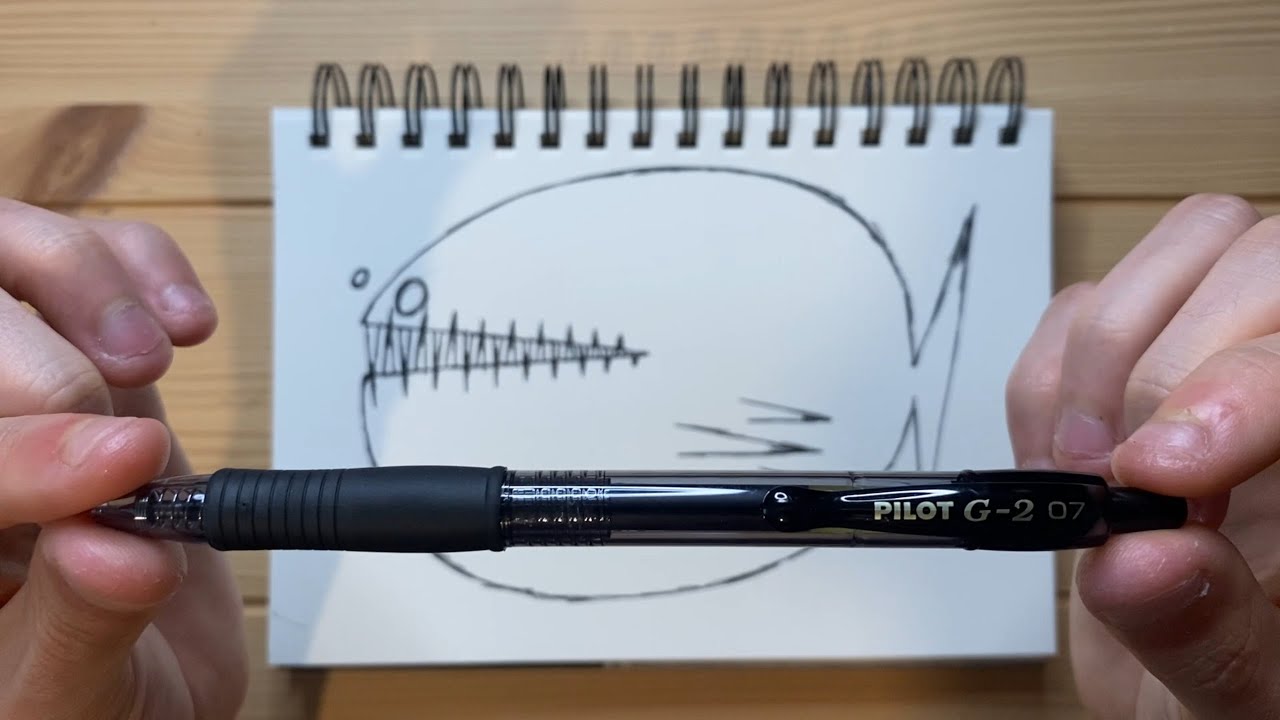 Drawing with a Pilot G2 0.7mm Pen - Review - YouTube