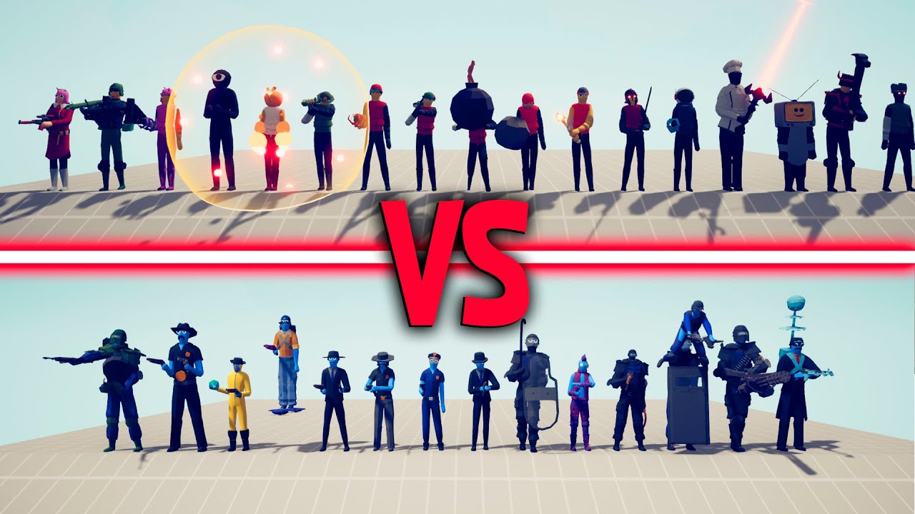 ROBLOX TEAM vs MILITARY TEAM - Totally Accurate Battle Simulator | TABS ...