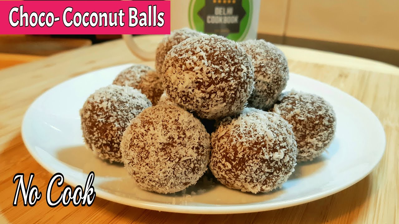 Choconut Balls Recipe | Chocolate Coconut Balls | by Delhi Cookbook ...