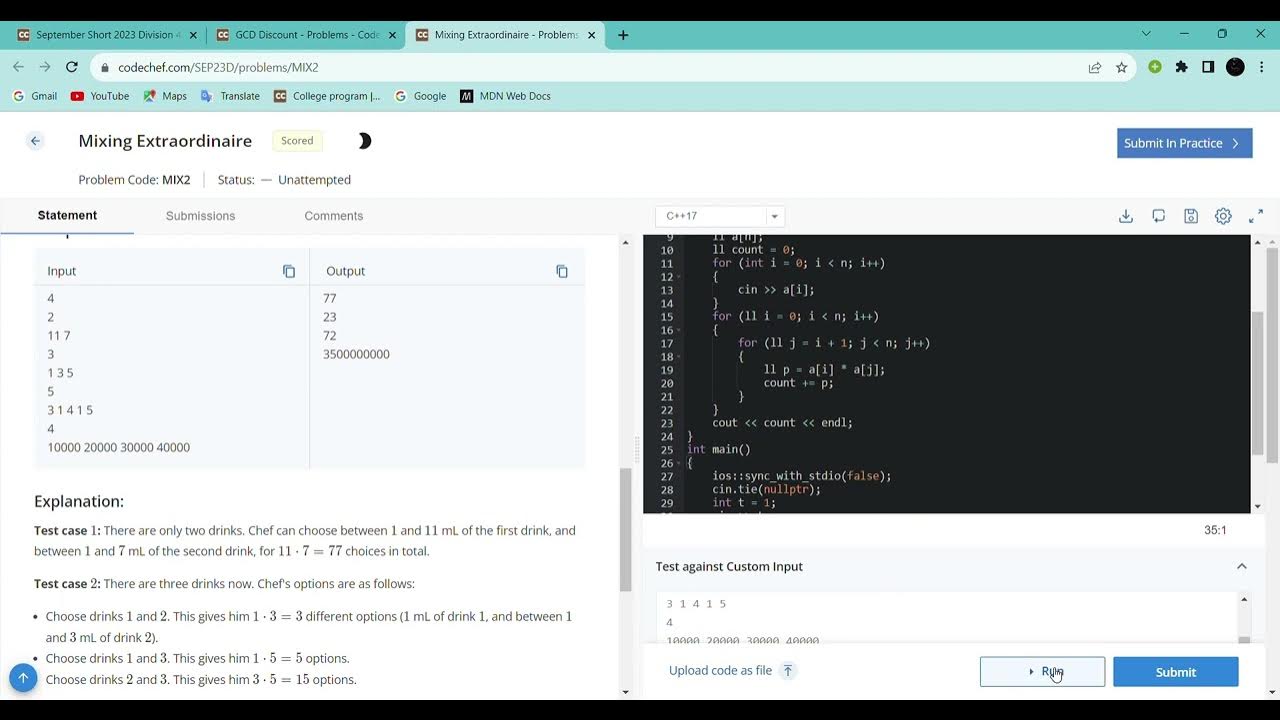 Mixing Extraordinaire Problems CodeChef - YouTube