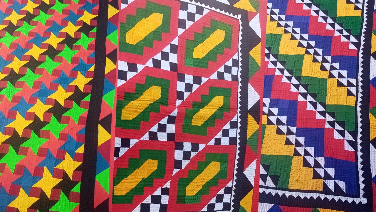 Colorful sindhi ralli designs//Awesome quilting designs bister bedsheet ...