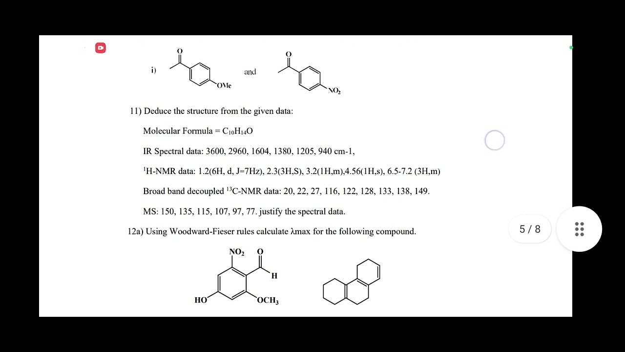 MSc Analytical Chemistry Sem-3. Paper no-10 Organo Analytical Chemistry ...