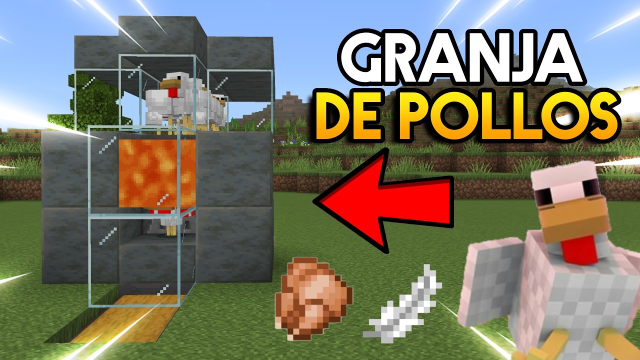 Granja de Pollos (Plumas & Comida) Para Minecraft Bedrock & Java 1.21 (XBOX/PS5/Windows/PE ...