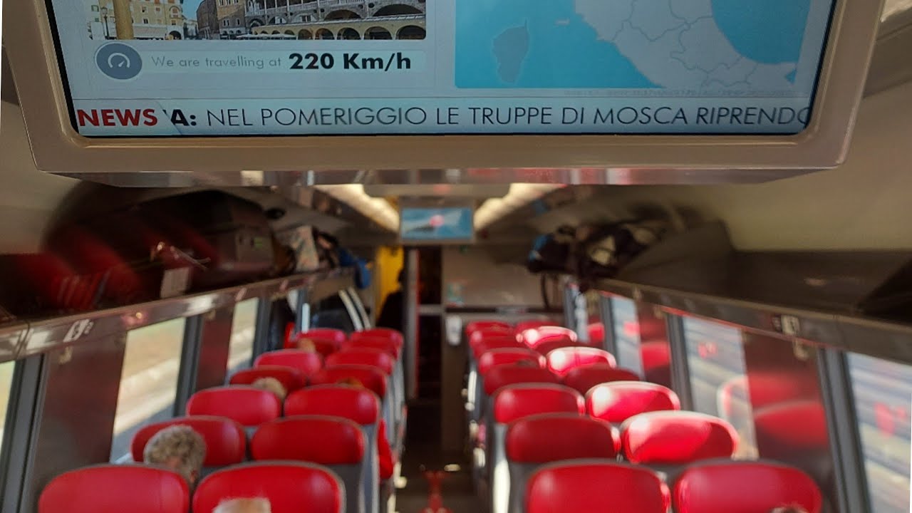 A bordo frecciargento etr 700 da Venezia Mestre a Milano Centrale in ...