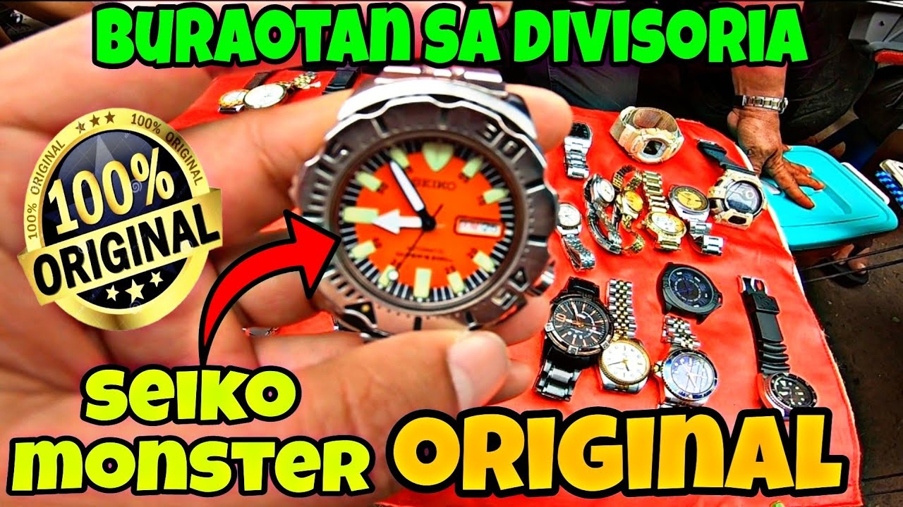 ORIGINAL BA O FAKE SEIKO MONSTER WATCH NAKA LATAG LANG/BURAOTAN SA ...