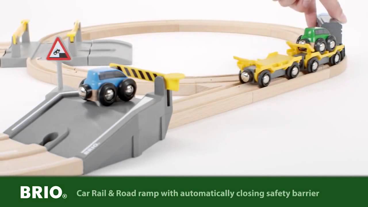 BRIO Car Transporter Rail and Road Set 33212 English - YouTube