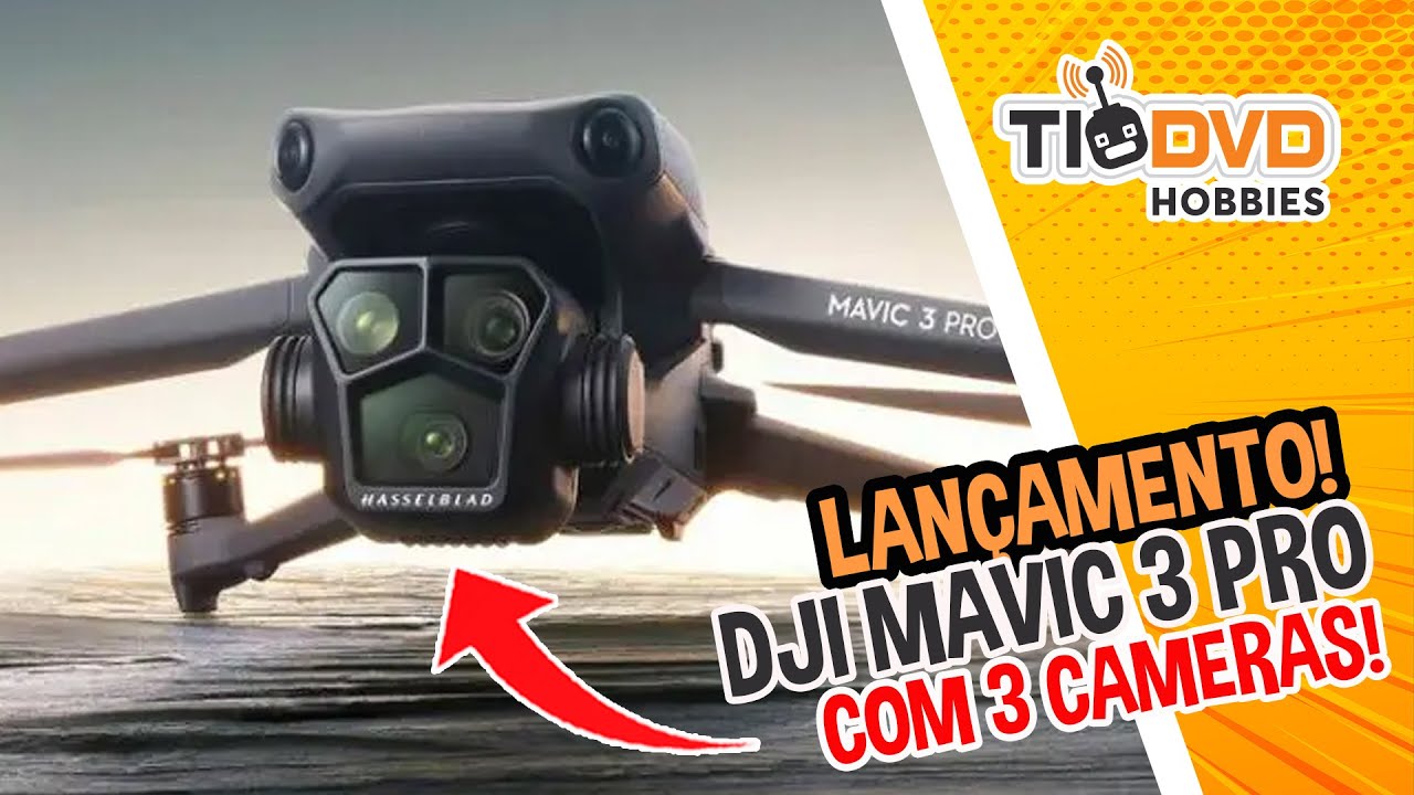 LANÇAMENTO! DJI MAVIC 3 PRO CINE DRONE COM TRÊS CÂMERAS 5.1K VOA 15km ...