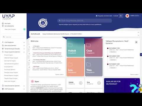 Yeni UYAP Avukat Portal Kullanımına İlişkin Eğitim Videosu | Adalet Bakanlığı BİGM