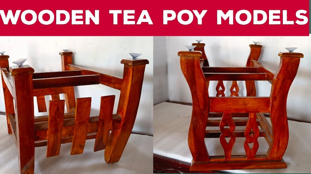 wooden tea poy models||tea poy designs||Ganesh interiors - YouTube