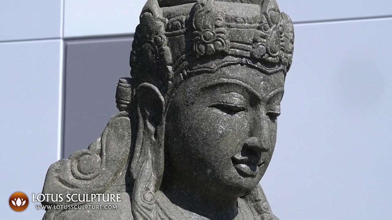 Standing Namaste Stone Devi Tara Statue, www.lotussculpture.com - YouTube