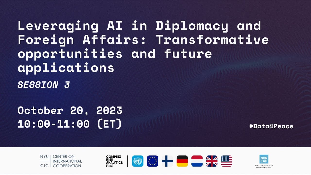 Leveraging AI in Diplomacy and Foreign Affairs: Transformative ...