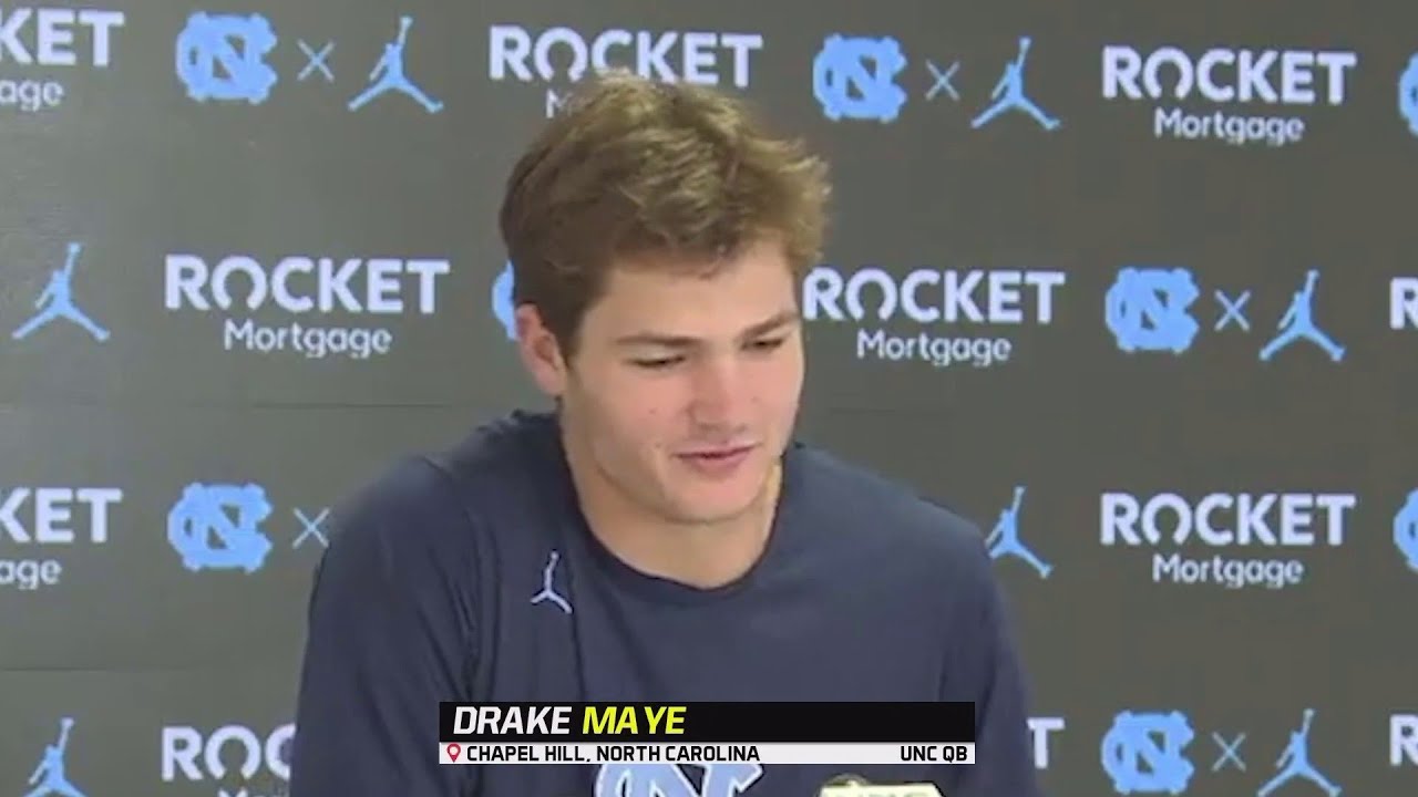 UNC QB Drake Maye Says Oklahoma State Players Wish They Played For UNC ...