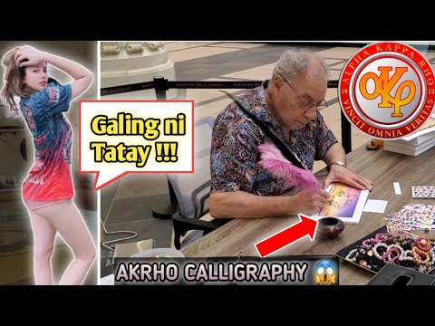AKRHO CALLIGRAPHY - KAYA PALA PINIPILAHAN , GRABE TO SI TATAY MAG SULAT ...