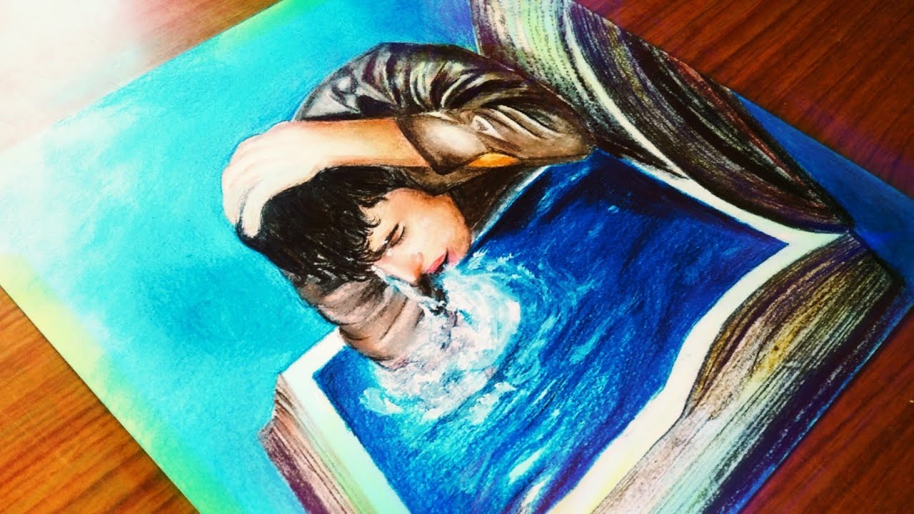 Colored Pencil drawing / IMMERSION (TIMELAPSE)/ Conceptional Art ...