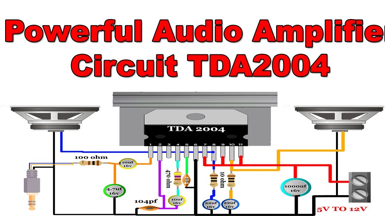 How To Make Powerful Audio Amplifier Circuit TDA2004 || @ETElectricalTech - YouTube