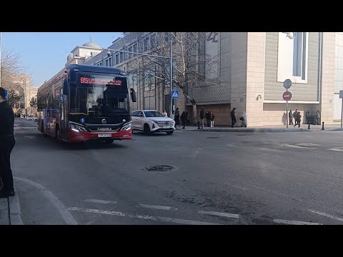 Bakı 85 Nömrəli Avtobus. Səfər:Mərkəzi Bank ➡️ 9-cu Mikrorayon