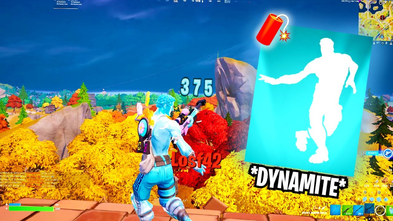 DYNAMITE 🧨 (Fortnite Montage) *IT'S DYNAMITE EMOTE* - YouTube