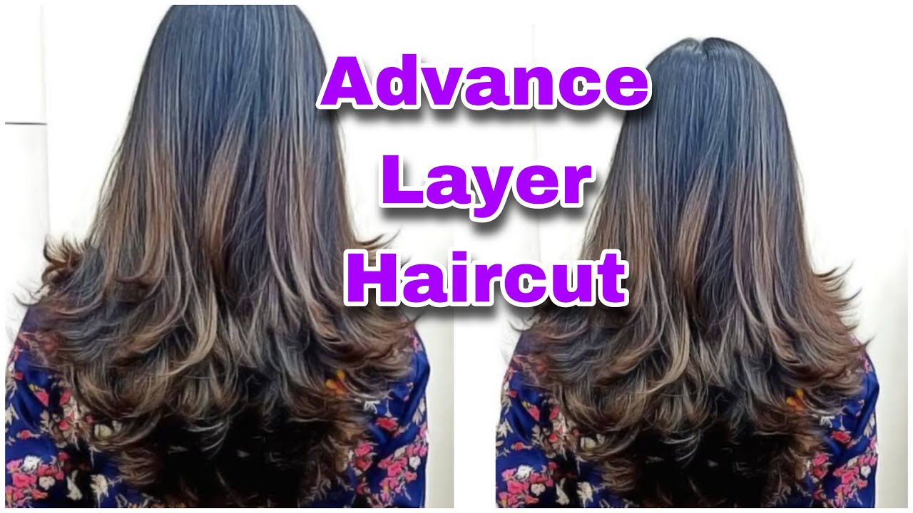 Advance Layer hair cut with blow dry complete tutorial ||Mahimakeover ...