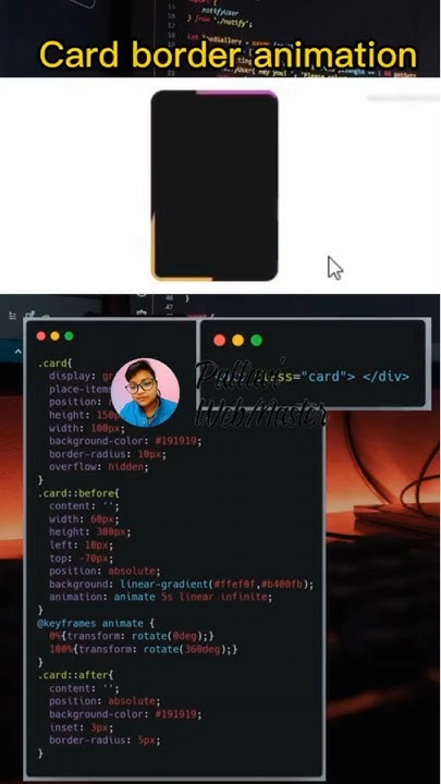 CSS Card Border Animation Effects| #cssanimations #hovereffect #shortsviral #shorts #htmlcss ...