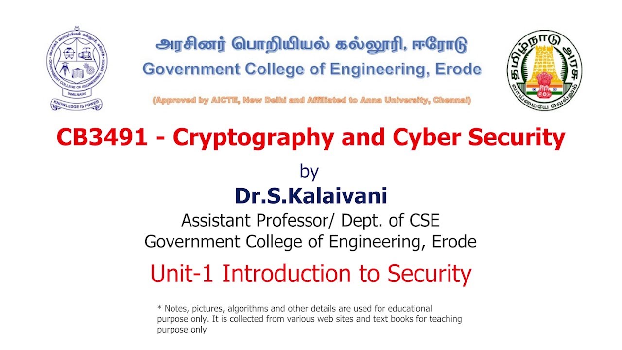 CCS | Unit-1 | Lec-14 | Modern Cryptography - YouTube