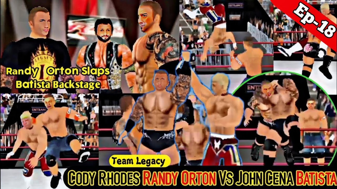 Ep18 Cody Rhodes & Randy Orton Vs Cena Batista Wr3d Wwe Raw - YouTube