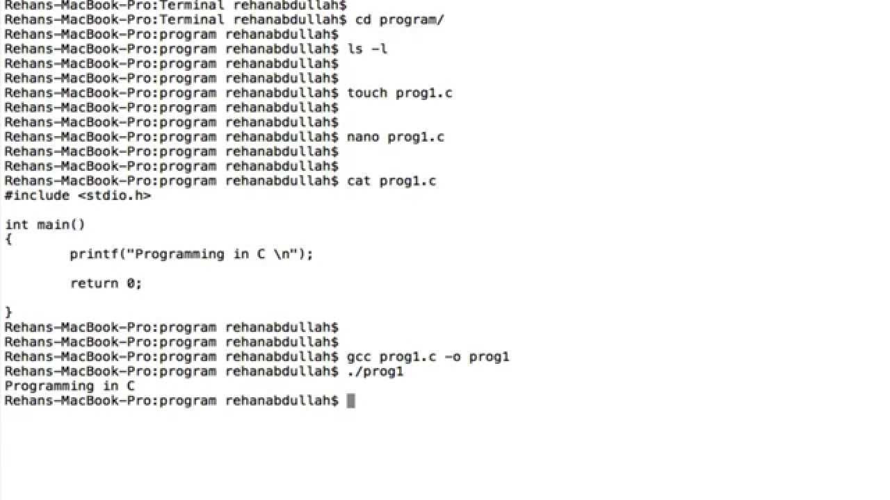Programming: The NANO Command - Basic Tutorial | New - YouTube