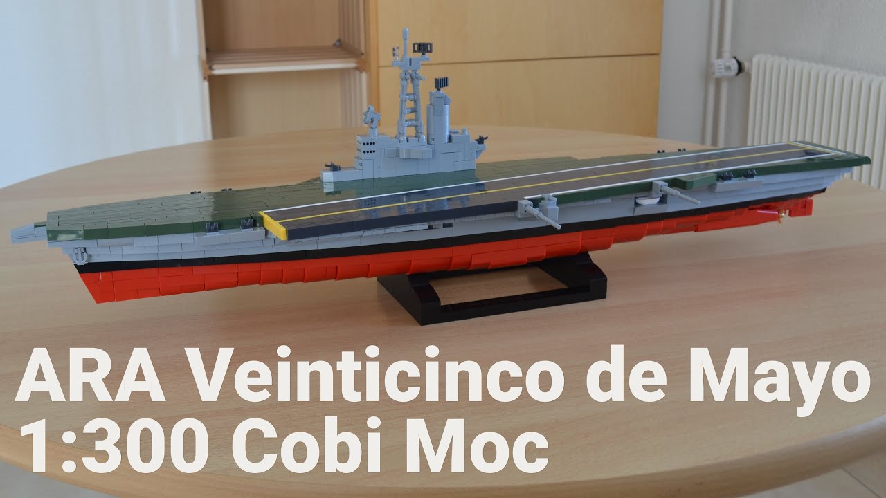 Cobi MOC 1:300 Aircraft Carrier ARA Veinticinco de Mayo - YouTube