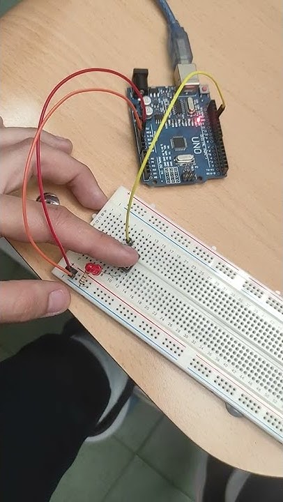 arduino con 1 led y 1 pulsador - YouTube
