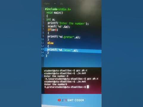 C Programming if else statement // Greater and lesser Number program 👨🏻‍💻 - YouTube